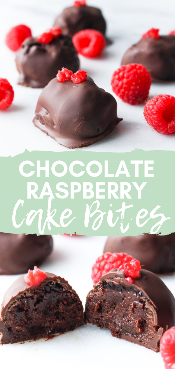 Chocolate Raspberry Cake Bites - Chef Julie Lopez, RD
