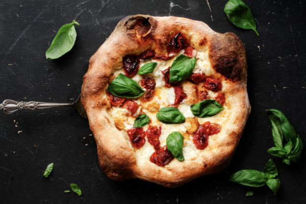 Roasted Tomato Margarita Pizza - Chef Julie Lopez, RD